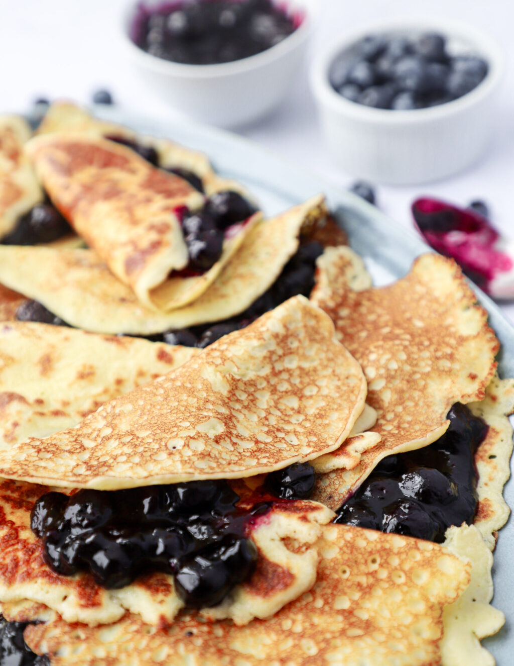 Blueberry Fold-over Pancakes - Get Cracking